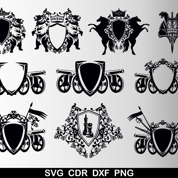 Shield Emblem - Etsy