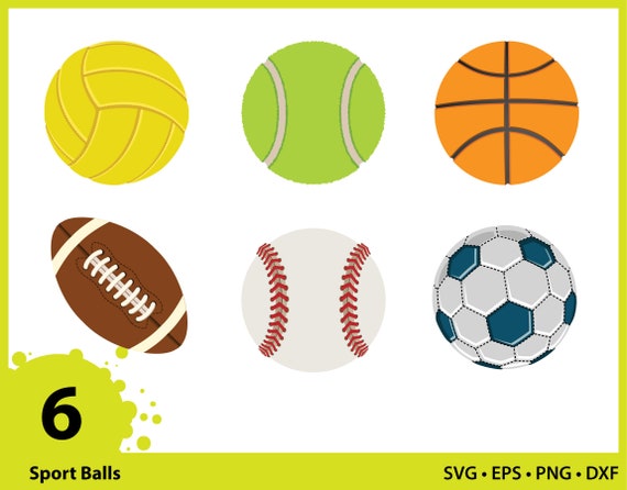 Sport Balls Svg Sports Ball Cut File Basketball Svg | Etsy