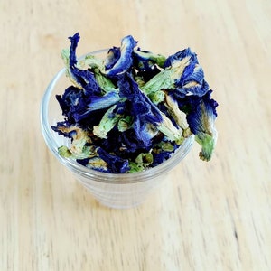 Blue Butterfly Pea Flower Tea, Chocolate Mint Tea Herbal Blend - Etsy