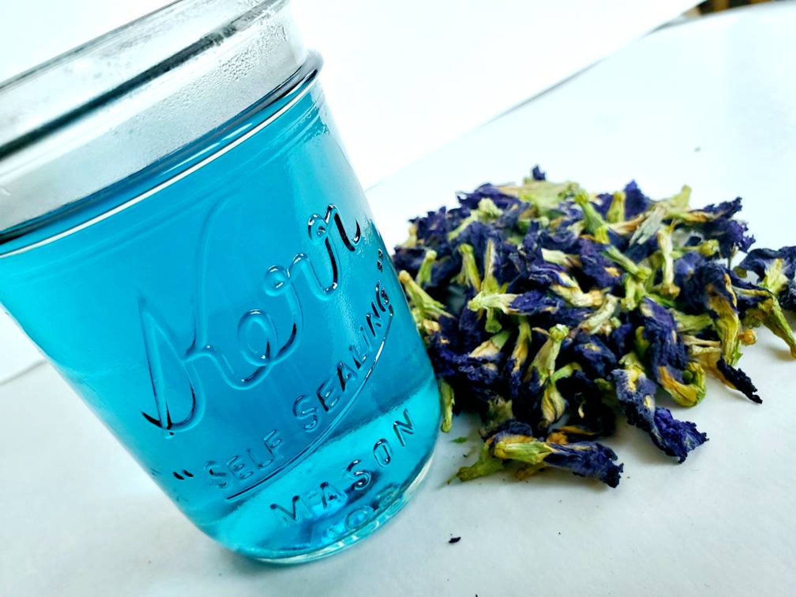 Blue Butterfly Pea Flower Tea Chocolate Mint Tea Herbal Blend | Etsy
