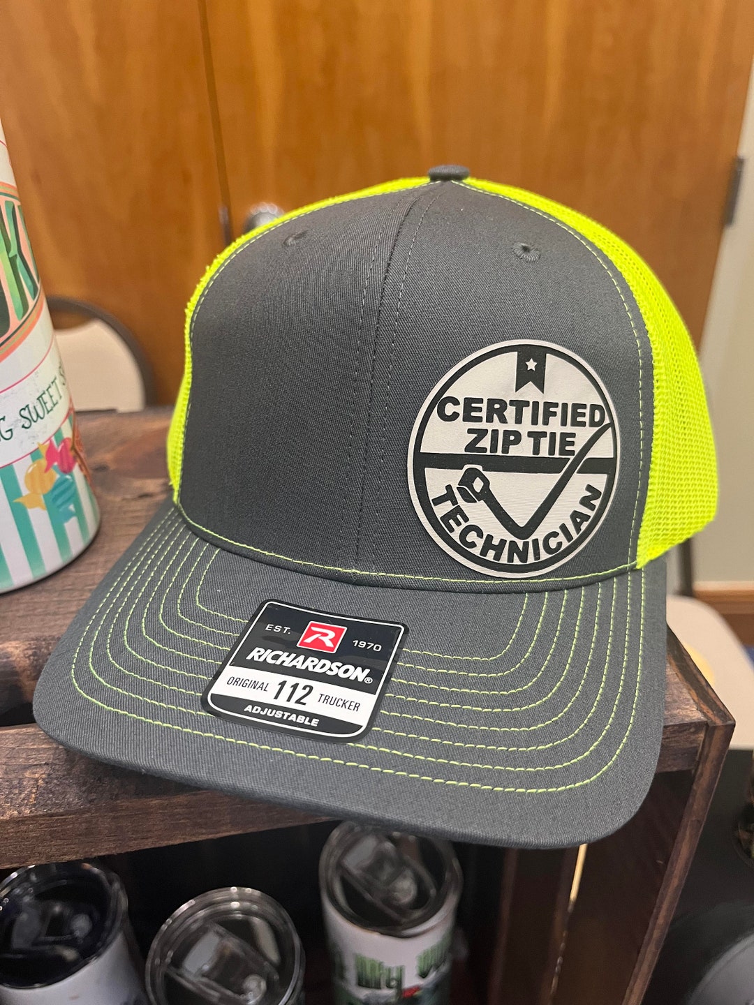 Last Chance Certified Zip Tie Tech Leather Patch Trucker - Etsy