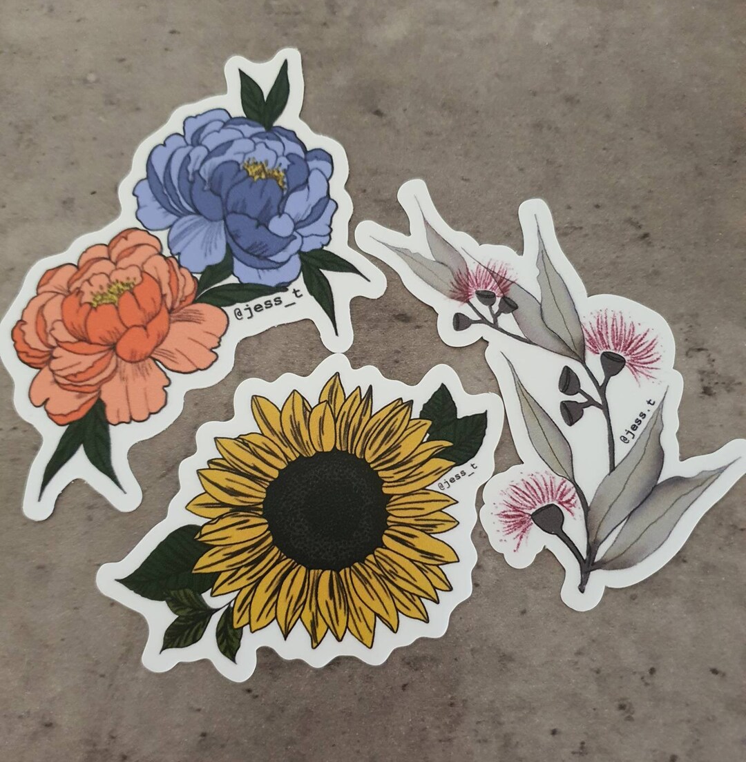 Flora Sticker Pack - Etsy