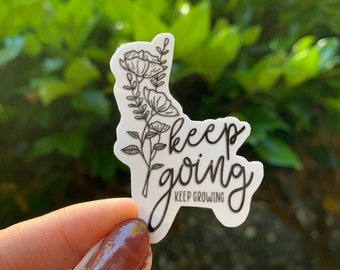 Keep Going Keep Growing Sticker - Etsy