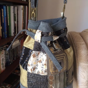 Quilted Patchwork Sack Bag - Etsy