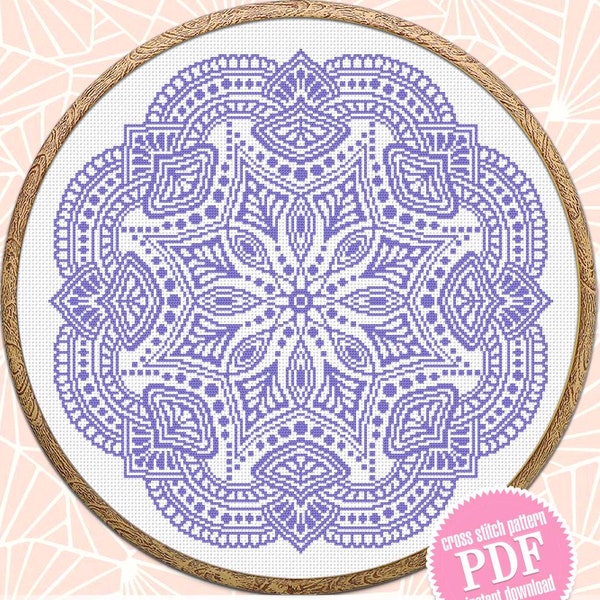 Mandala Cross Stitch - Etsy