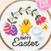 Happy Easter Cross Stitch Pattern PDF Small Easter Chick Cross Stitch ...