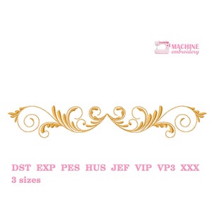 Scroll Border Embroidery Designs Machine Embroidery Pattern 3 - Etsy