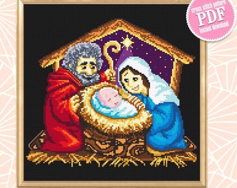 O Holy Night Cross Stitch Ornament Pattern - Etsy