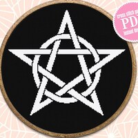 White Witch Cross Stitch Pattern: Autumnal Woman Portrait (PDF Download ...