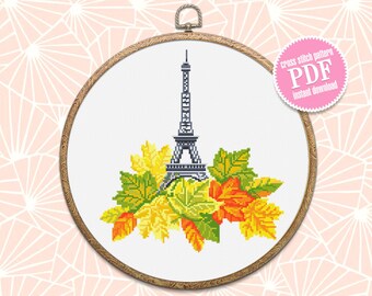 Maple Leaf Cross Stitch - Etsy