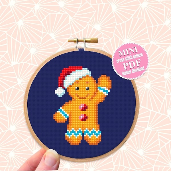 Gingerbread Man Cross Stitch Kits - Etsy