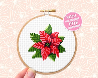 Mini Christmas Cross Stitch Pattern Download PDF Winter - Etsy