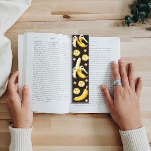 Bookmark Banana Cross Stitch Pattern PDF Tropical Fruit Cross Stitch ...