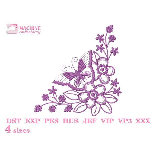 Corner Embroidery Designs - Etsy