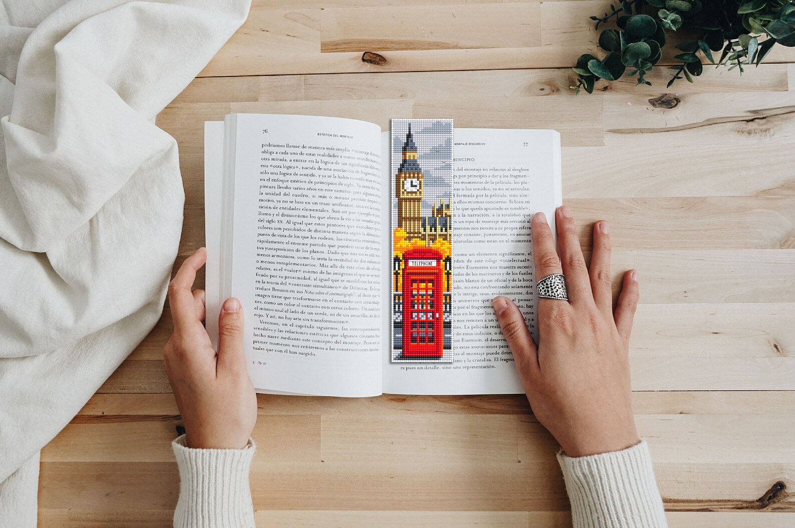 London Bookmark Cross Stitch Pattern PDF Download Red Telephone Box ...