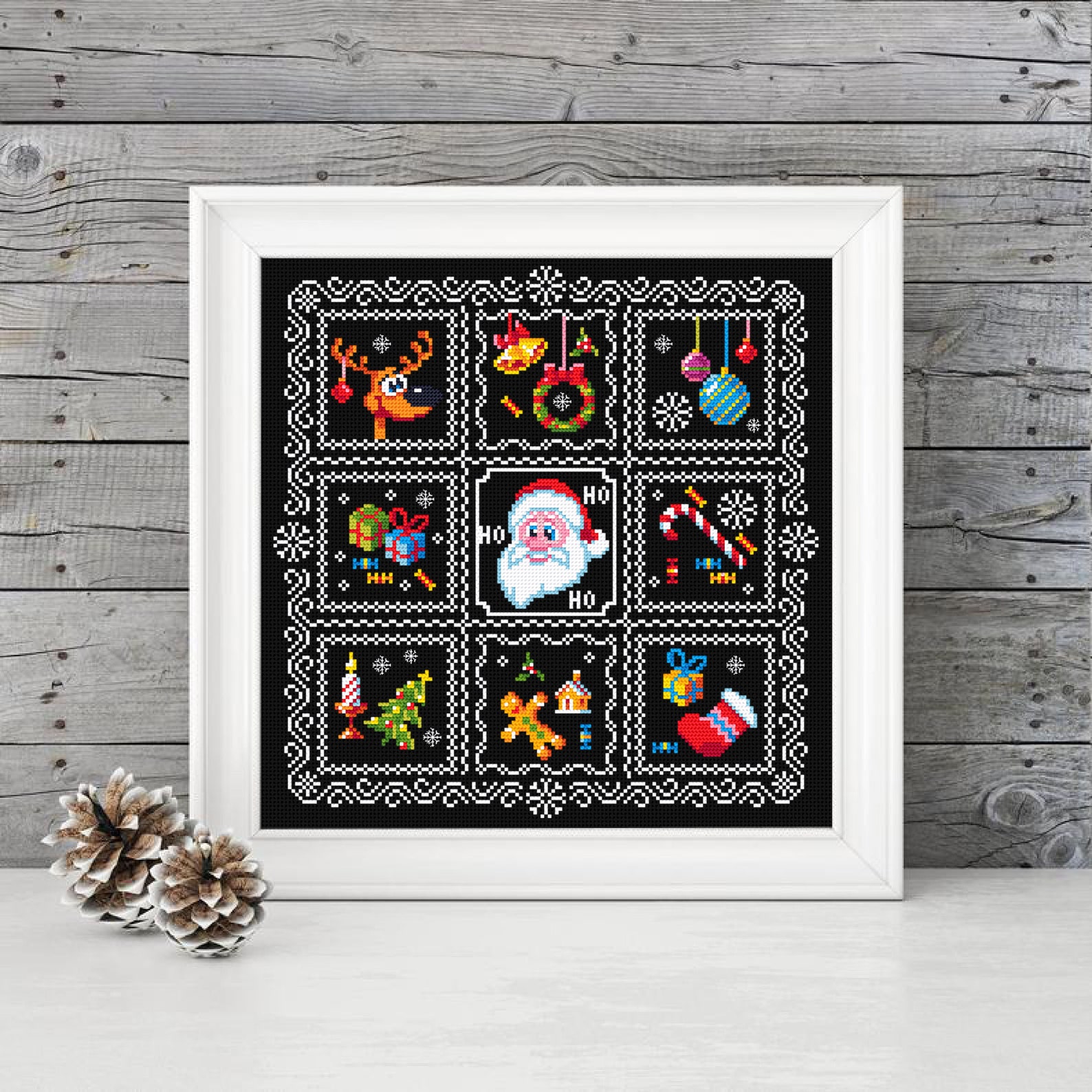 Christmas Sampler Cross Stitch Pattern Download PDF Christmas Pattern ...