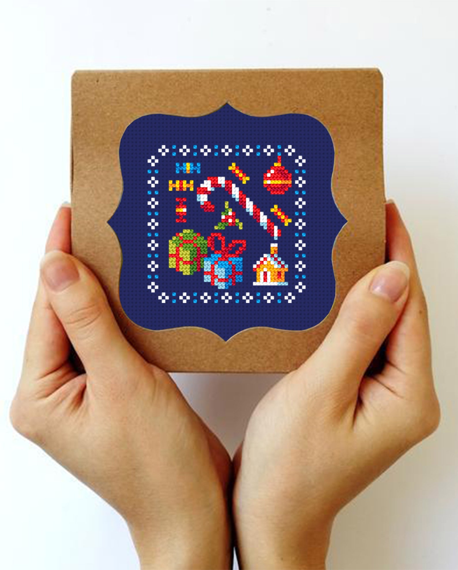 Mini Christmas Cross Stitch Pattern Download PDF Winter - Etsy