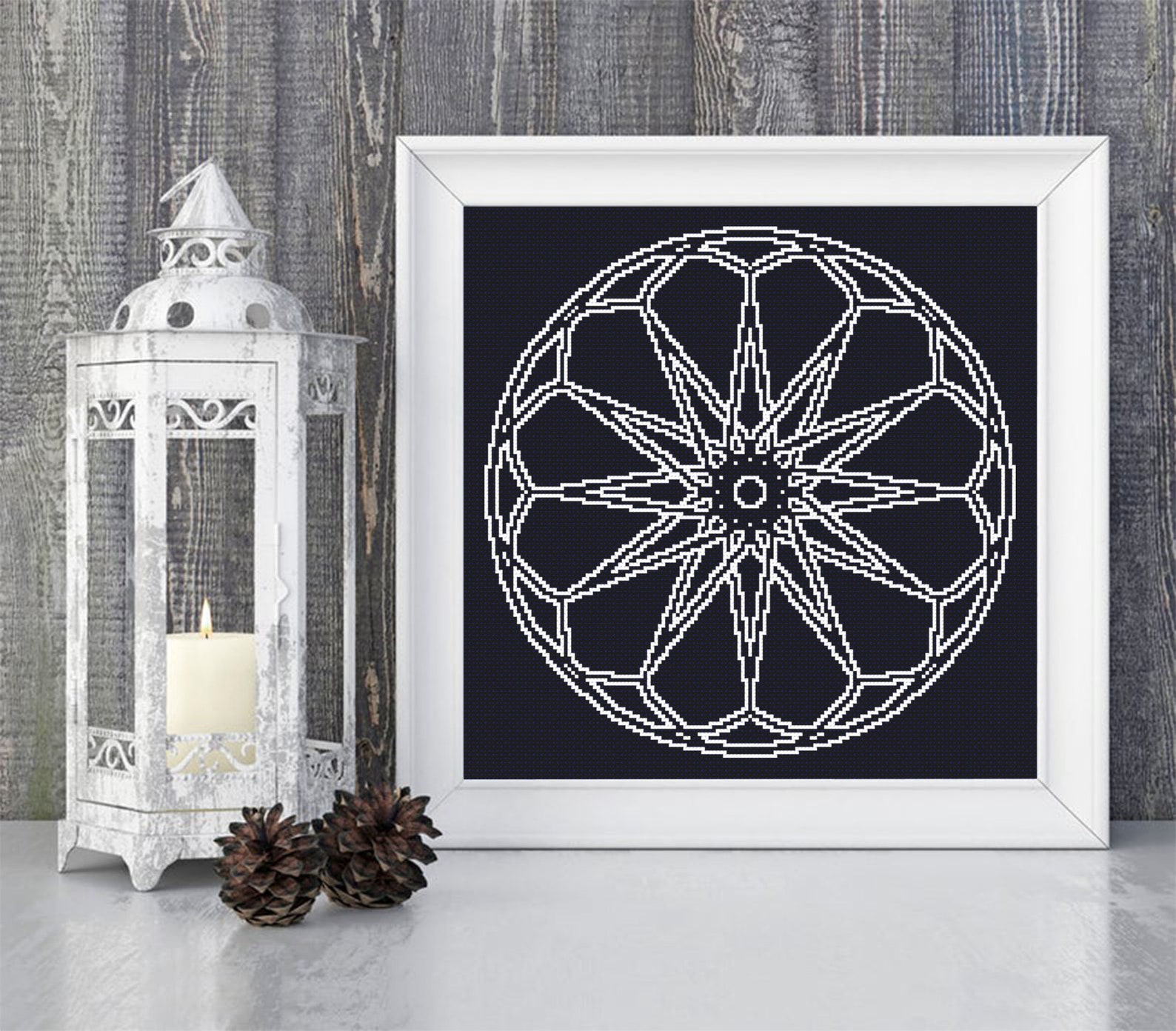 Wheel of Fortune Mandala Cross Stitch Pattern Download PDF - Etsy