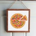 Pizza Cross Stitch Pattern Download PDF Italian Food Cross Stitch Chart ...