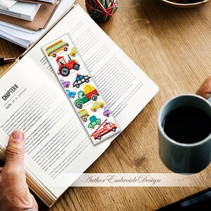 Vehicle Bookmark Cross Stitch Pattern PDF Instant Download Mini Cars ...