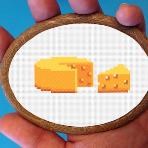 Cheese Small Cross Stitch Pattern PDF Mini Cross Stitch Chart ...