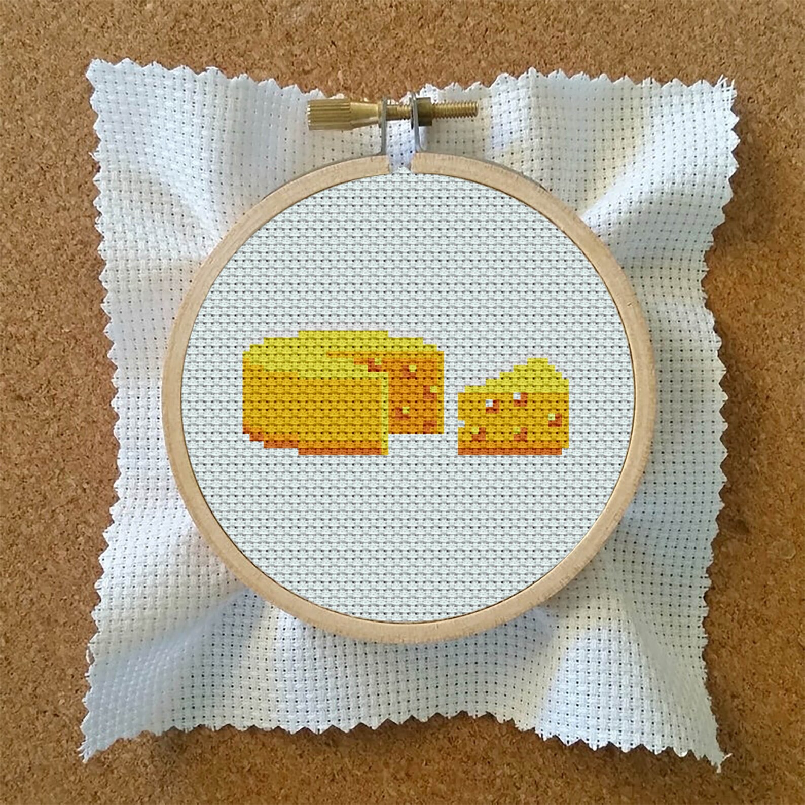 Cheese Small Cross Stitch Pattern PDF Mini Cross Stitch Chart - Etsy