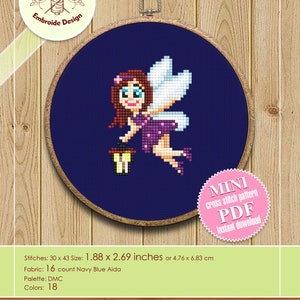 Funny Fairies Cross Stitch Pattern PDF Download Small Cross Stitch ...