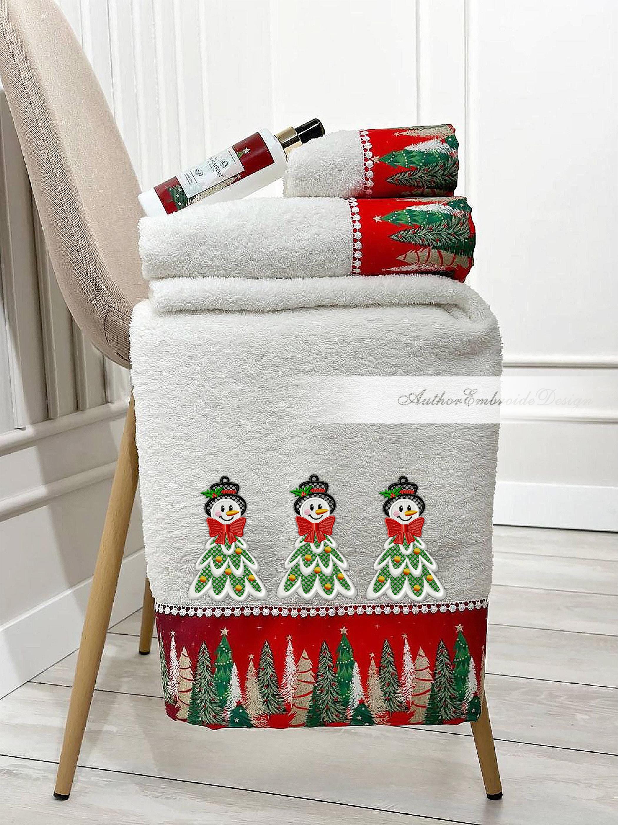 FSL Snowman Christmas Tree Machine Embroidery Design Download ...
