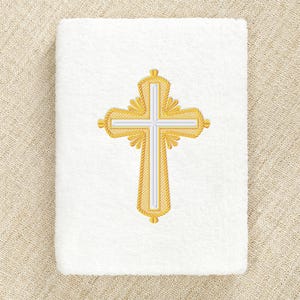 Religious Cross Embroidery Design Machine Embroidery Pattern 5 Sizes ...
