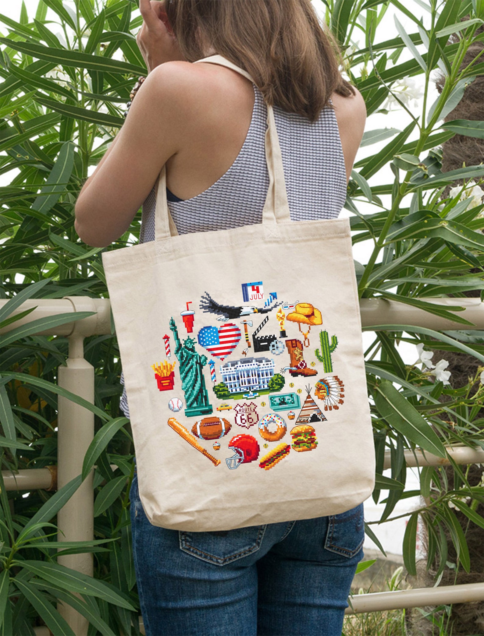 USA Cross Stitch Pattern Download PDF United States of America - Etsy