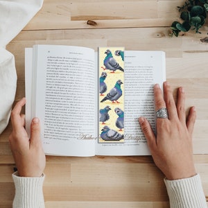 Pigeon Bookmark Cross Stitch Pattern Download PDF Small Pigeons Cross ...