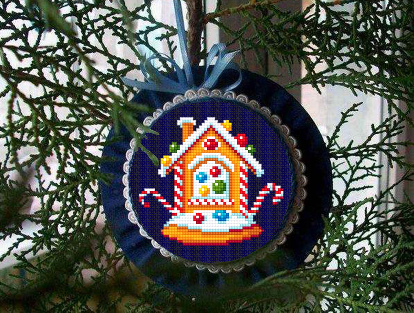 Small Christmas Cross Stitch Pattern Download PDF Mini - Etsy