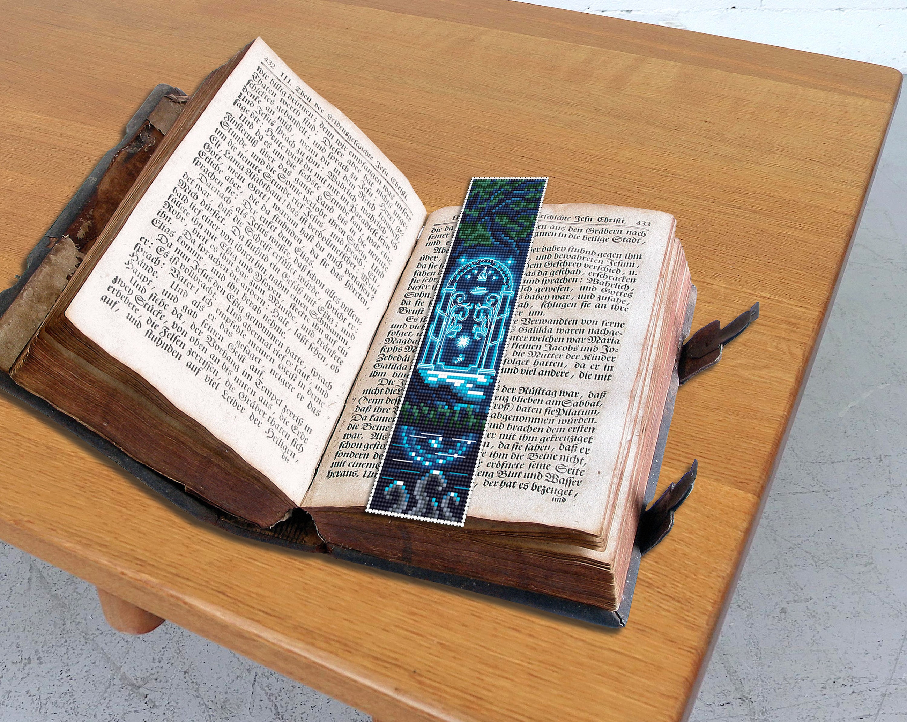 Fantasy Bookmark Cross Stitch Pattern Download PDF Magic - Etsy