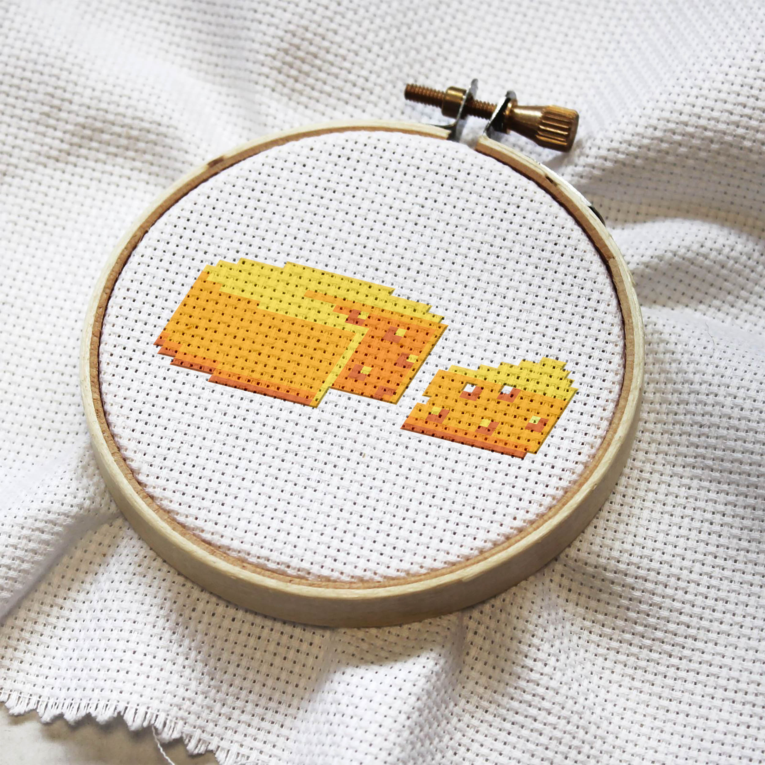 Cheese Small Cross Stitch Pattern PDF Mini Cross Stitch Chart ...