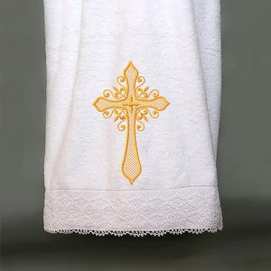 Religious Cross Embroidery Design Machine Embroidery Pattern 4 Sizes ...