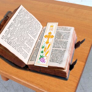 Bible Bookmark Cross Stitch Pattern PDF Download Simple Handmade ...