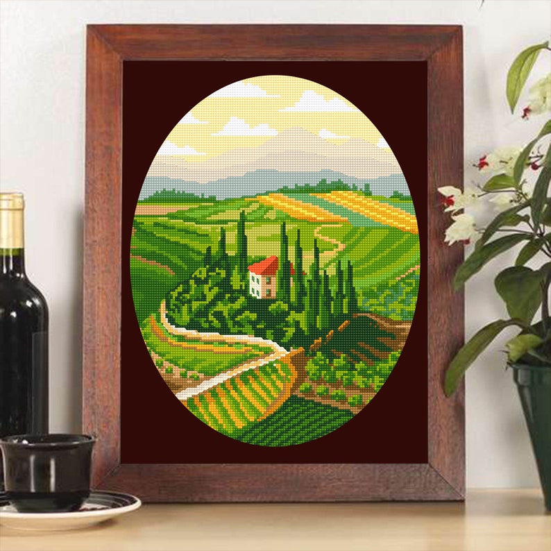 Landscape Italy Cross Stitch Pattern Download PDF Nature Landscape ...