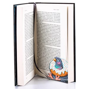 Pigeon Corner Bookmark Cross Stitch Pattern PDF Download Funny Pigeon ...