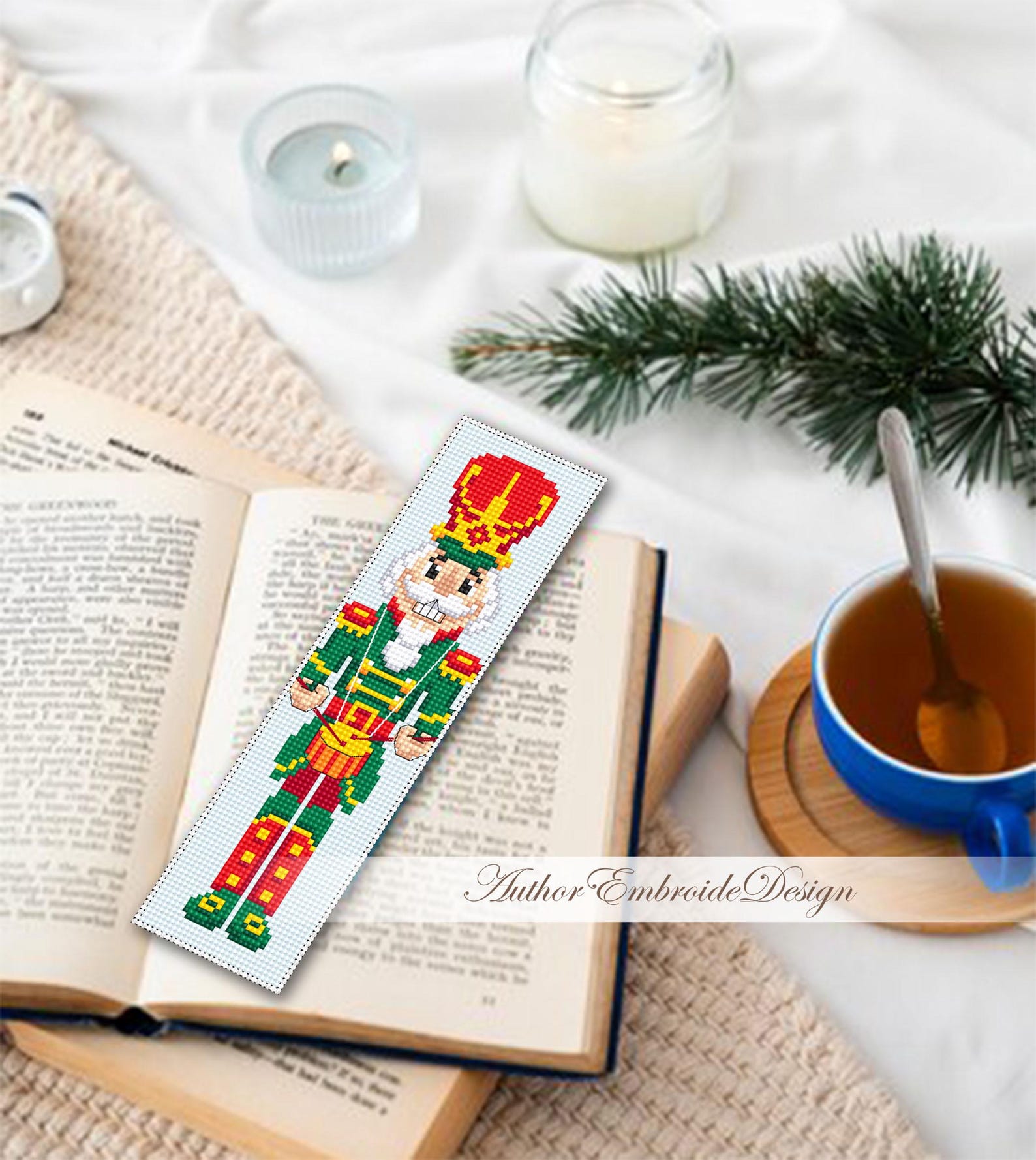 Christmas Nutcracker Bookmark Cross Stitch Pattern PDF Download ...