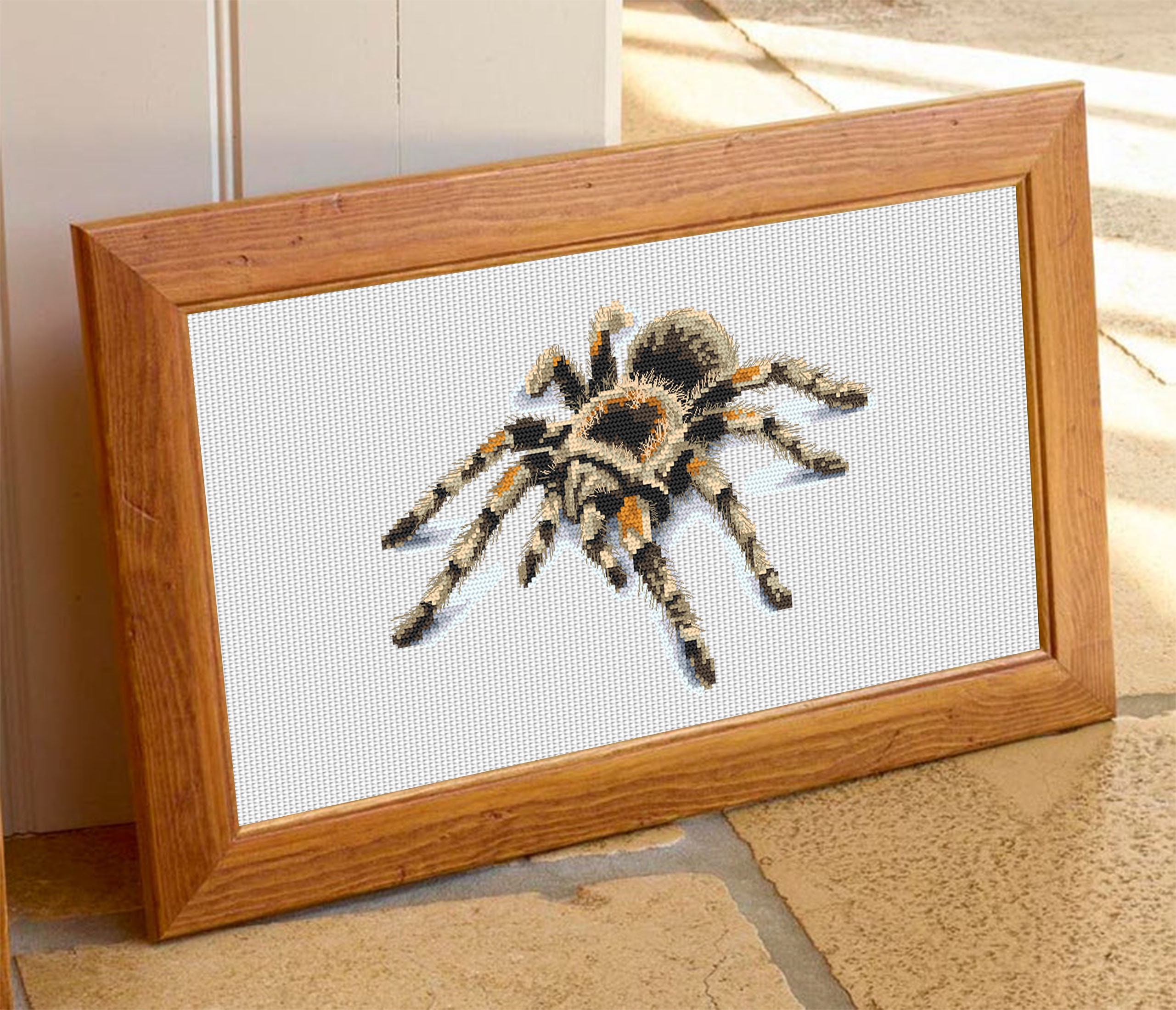Tarantula Spider Cross Stitch Pattern Download PDF Spooky - Etsy