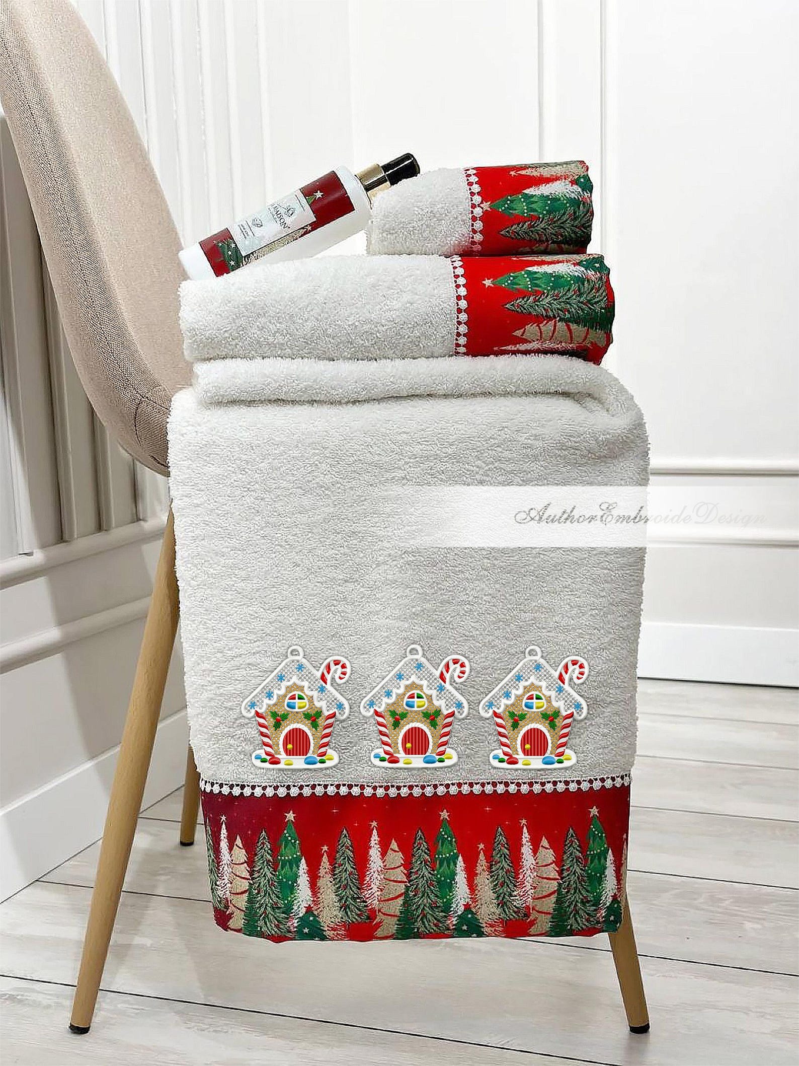 FSL Gingerbread House Machine Embroidery Design Download - Earrings and ...