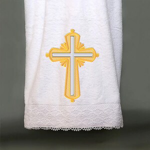 Religious Cross Embroidery Design Machine Embroidery Pattern 5 Sizes ...