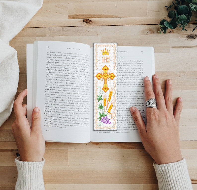 Bible Bookmark Cross Stitch Pattern PDF Download Simple - Etsy