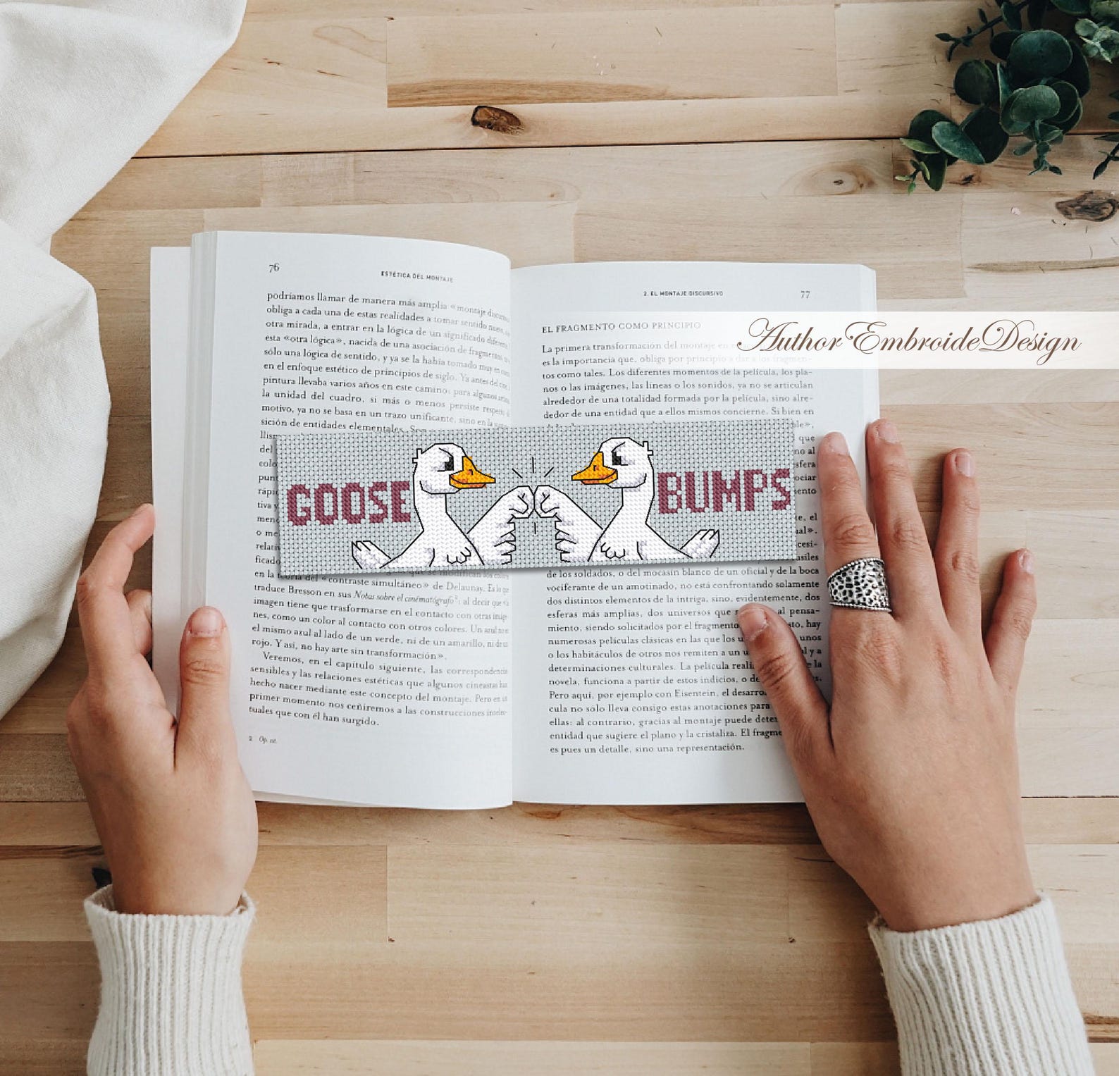 Goose Bumps Bookmark Cross Stitch Pattern PDF Download Silly Goose ...