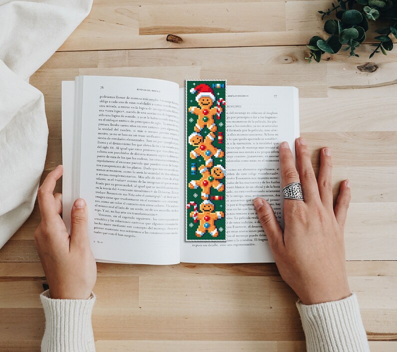 Christmas Bookmark Cross Stitch Pattern Download PDF - Etsy