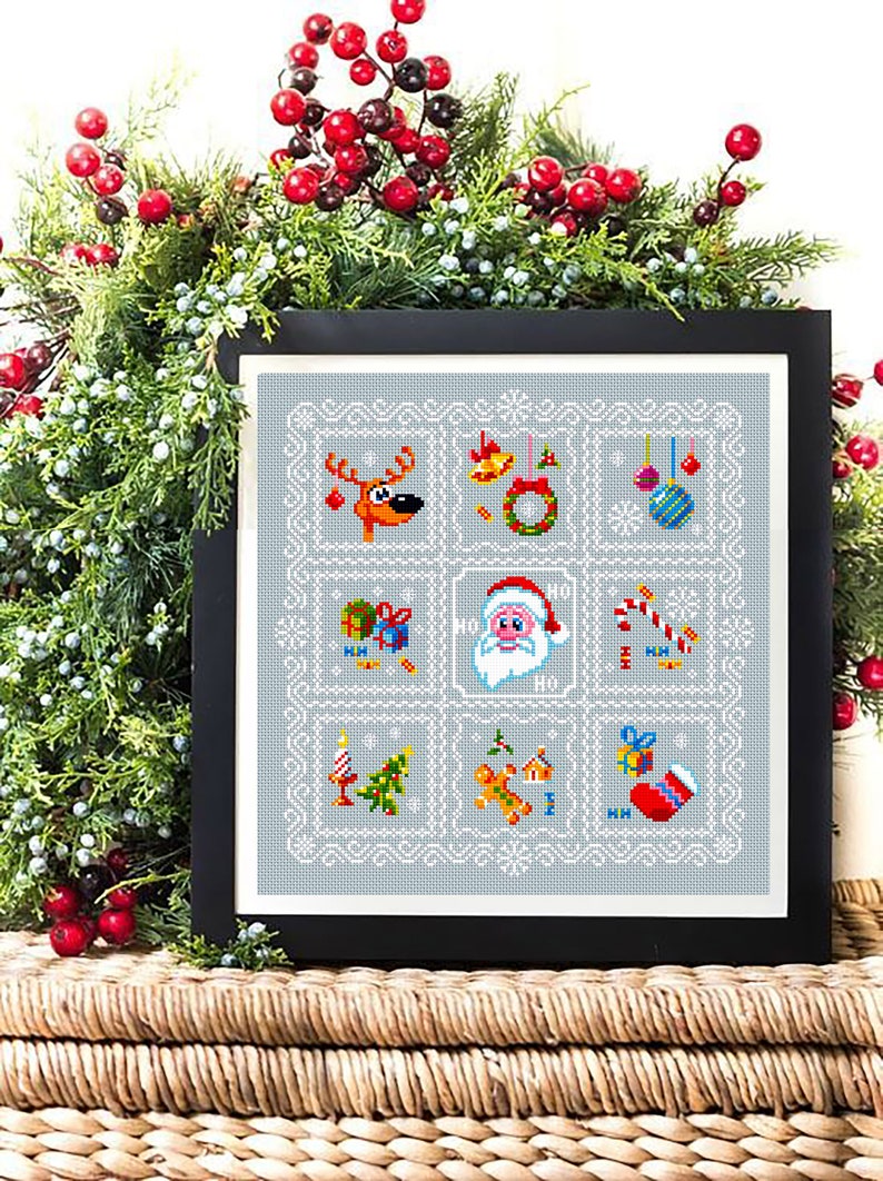 Christmas Sampler Cross Stitch Pattern Download PDF Christmas Pattern ...