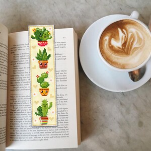 Cactus Bookmark Cross Stitch Pattern PDF Download Kawaii Cactus Cross ...