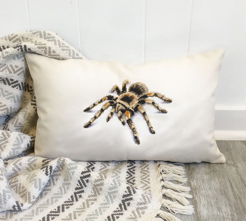 Tarantula Spider Cross Stitch Pattern Download PDF Spooky - Etsy