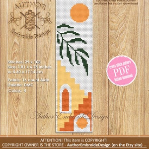 Boho Bookmark Set Cross Stitch Pattern PDF Download Bookmark Pattern ...