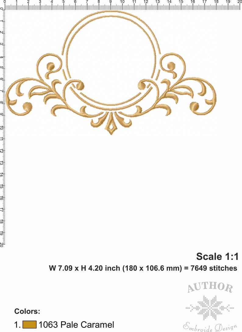 Scroll Border Embroidery Designs Machine Embroidery Pattern 3 - Etsy